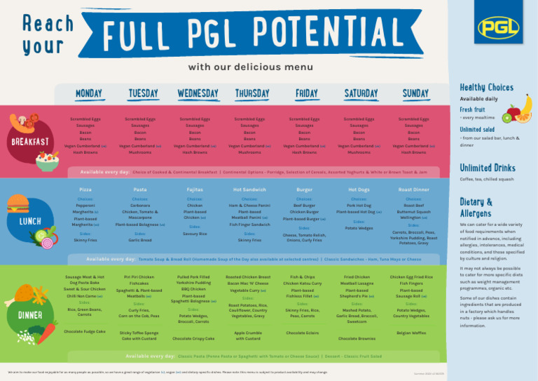 2022+Sample+menu | PDF | Sausage | French Fries