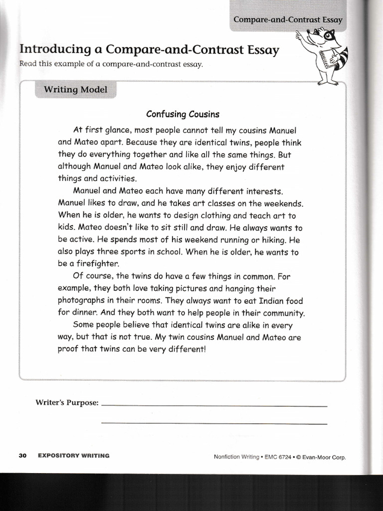 Nonfiction Textbook (Compare and Contrast Essay) | PDF