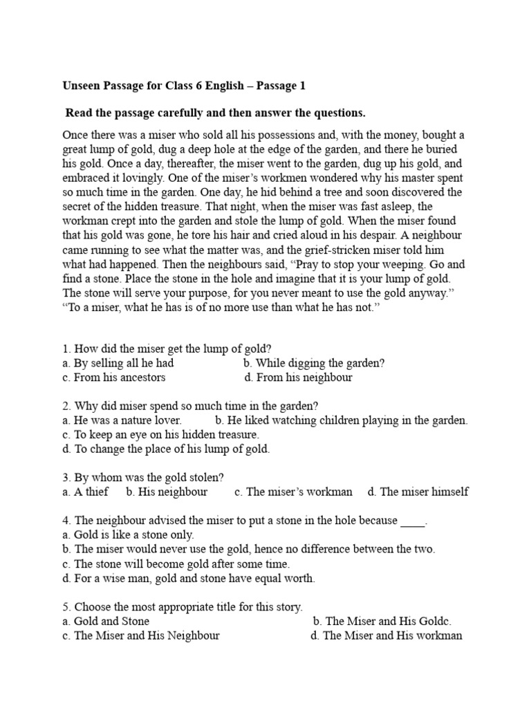 kevin unseen passage -poem | PDF | Newspapers | News