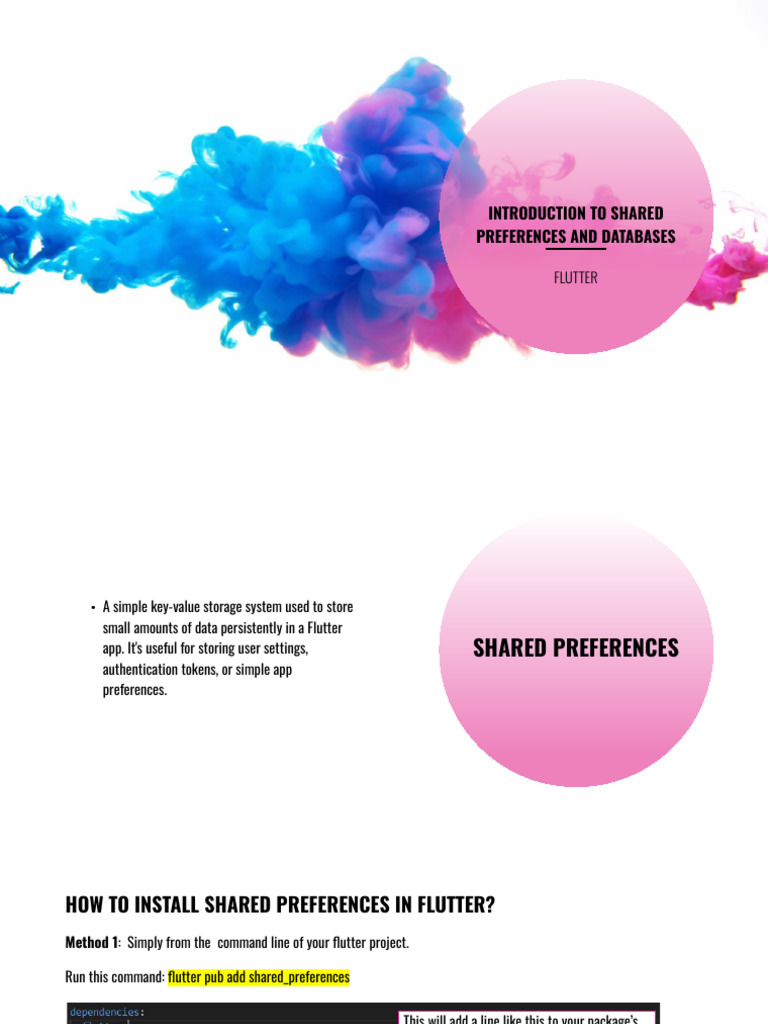 Lesson5 - Introduction To Shared Preferences and Databases | PDF | No Sql | Databases