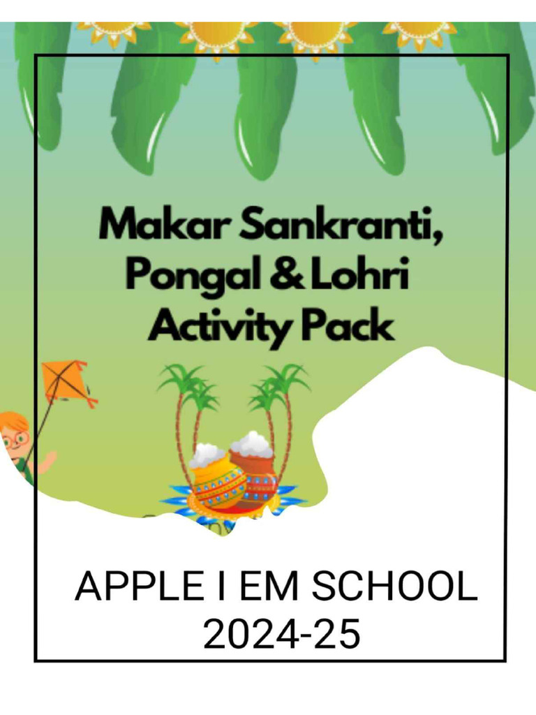 Grade 3 Pongal Vacation Assignment 2024-25 | PDF