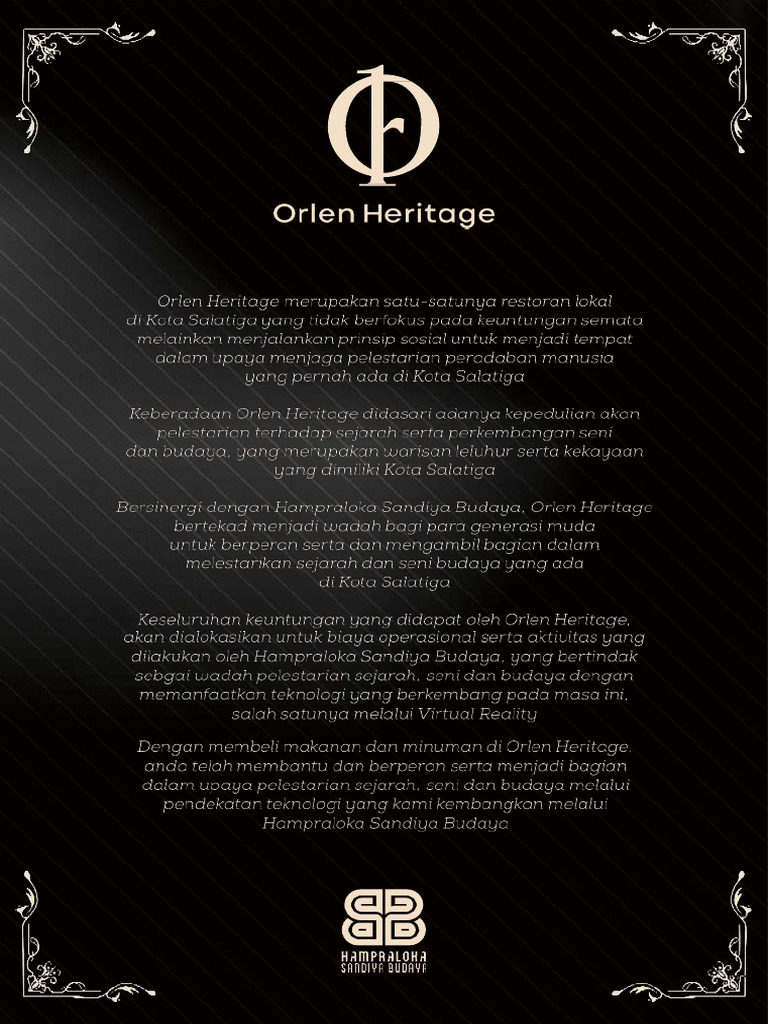 Buku menu digital Orlen Heritage1 | PDF