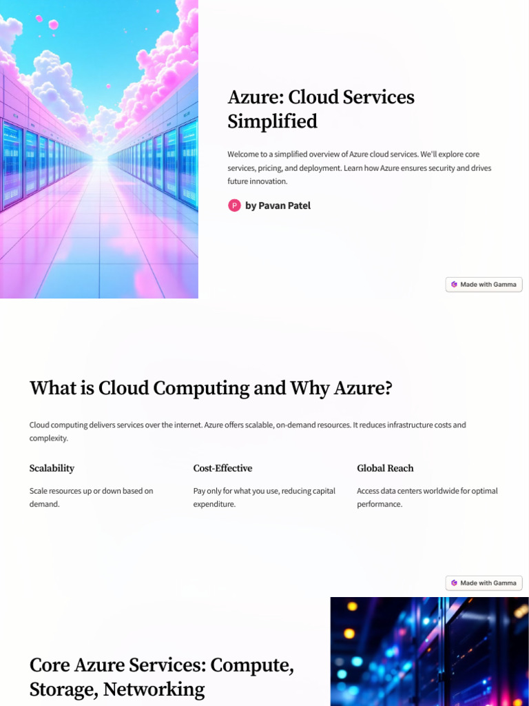 Azure Cloud Services Simplified | PDF | Cloud Computing | Microsoft Azure