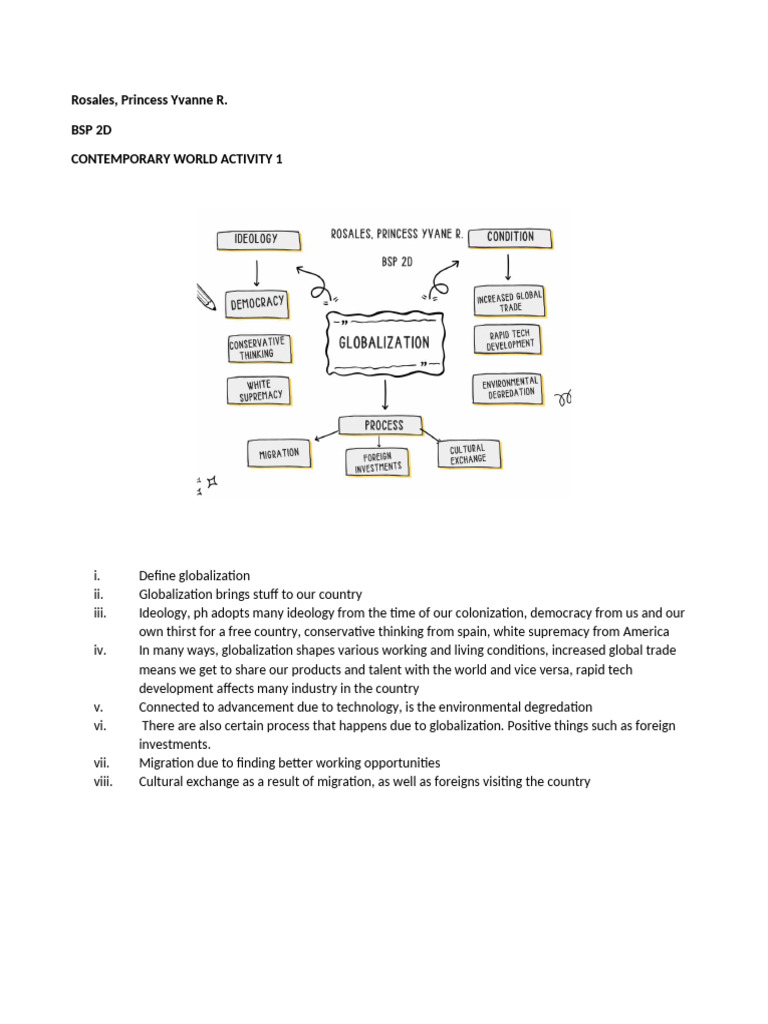 Globalization Concept Map | PDF