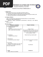 Grade 3 Fraction Lesson Plan | PDF | Fraction (Mathematics) | Teaching