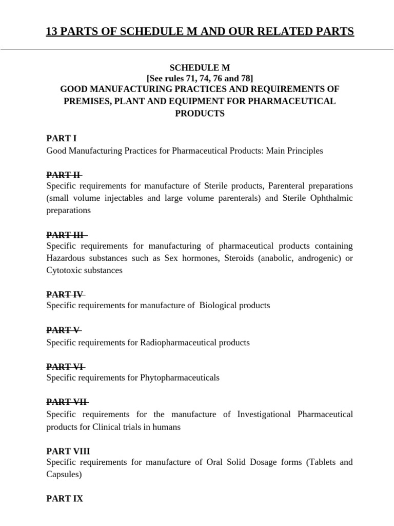 Schedule M Parts | PDF
