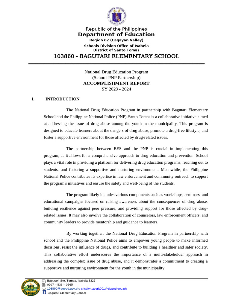 Ndep - Accomp Report 2024 - PNP | PDF