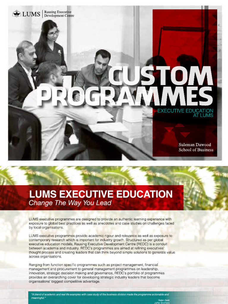 Custom Programmes Brochure | PDF