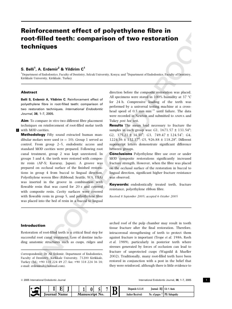 Cross Cusp Splinting | PDF | Dental Composite | Tooth