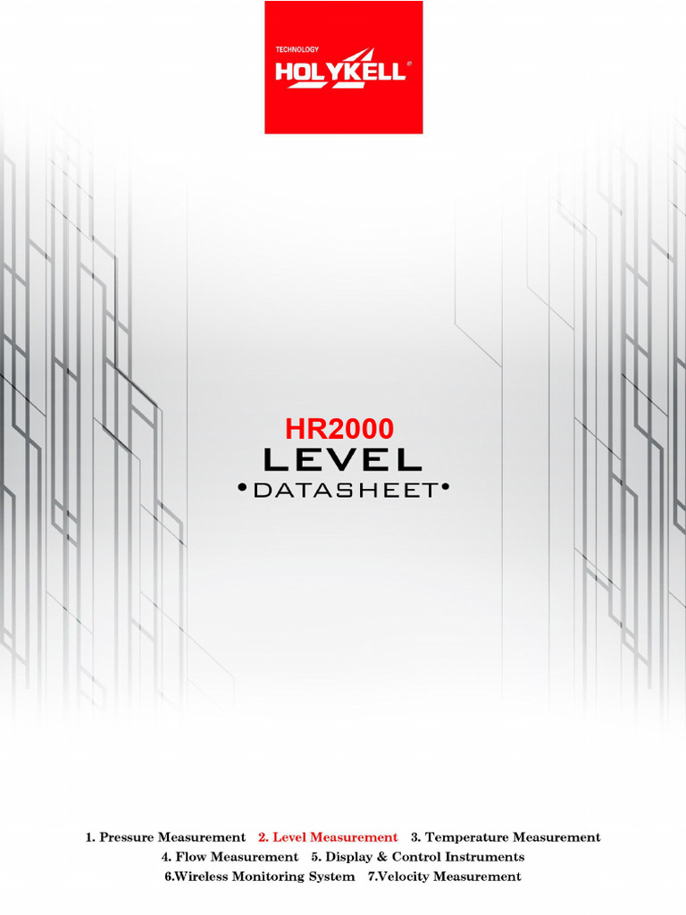 80GHz Millimeter Wave Radar Level Sensor | PDF