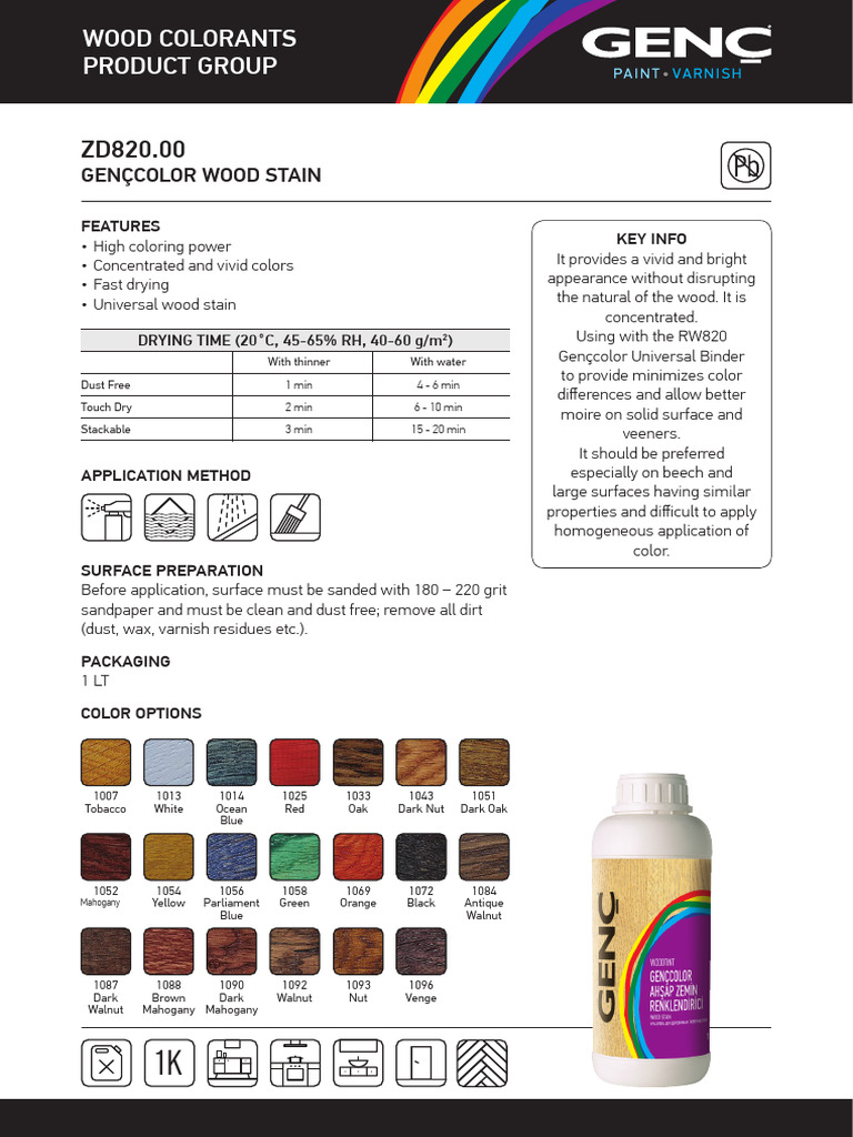 Universal Wood Stain Guide | PDF