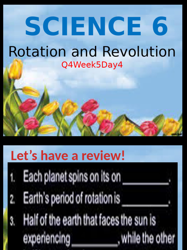 Science6 Q4Week5 Day4 | PDF | Physical Sciences | Solar System