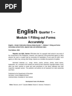 MODULE 1 ENGLISH-5-Q1-Revised | PDF | Learning | Cognition