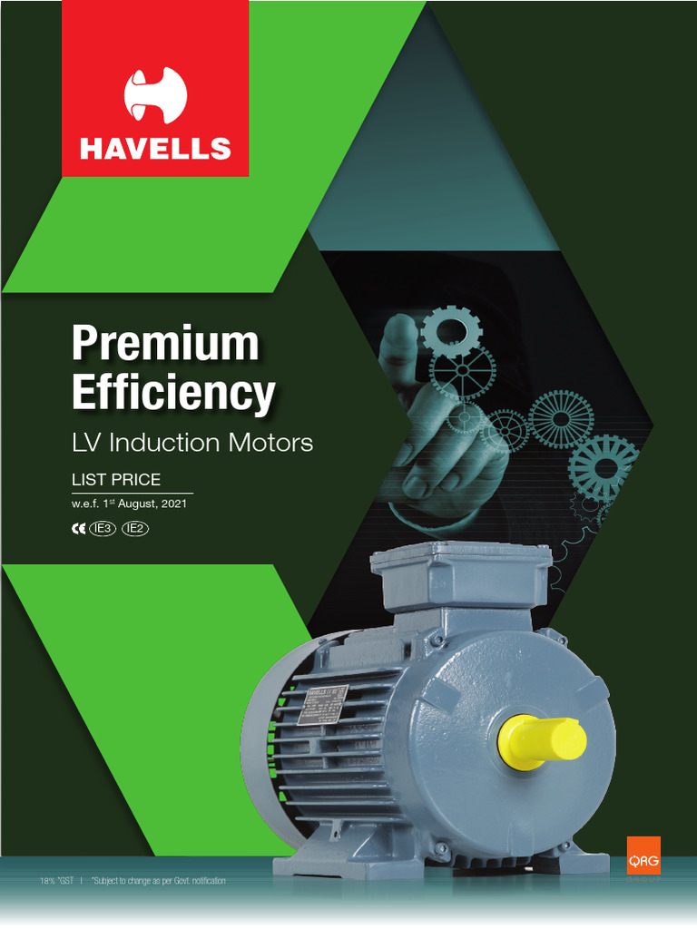 Havells | PDF | Electric Motor | Electricity