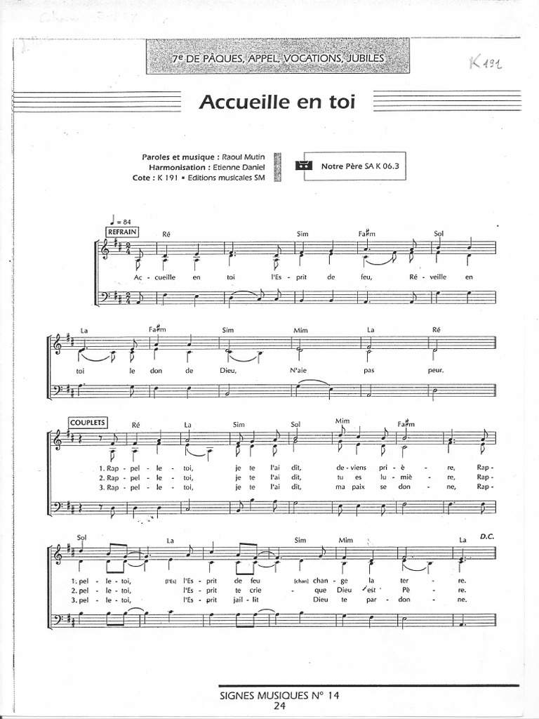 Accueille en Toi | PDF