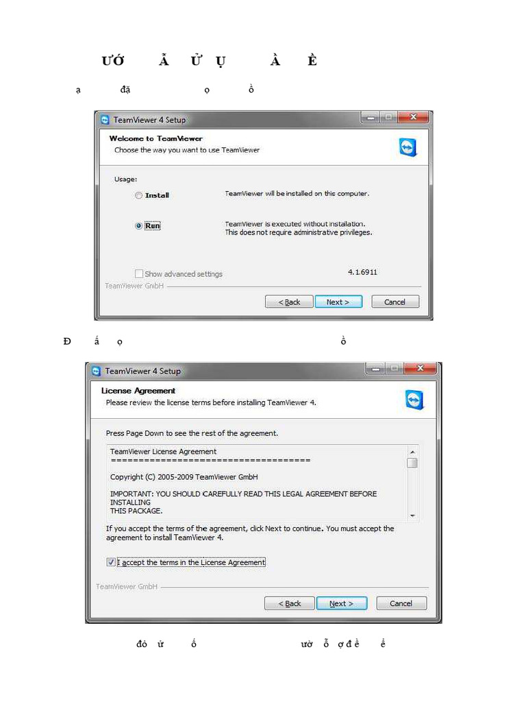HD cai dat Teamviewer | PDF