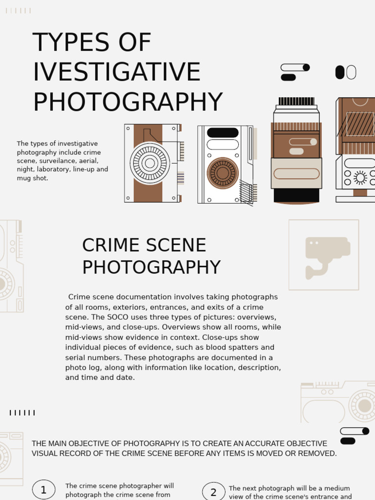 Types of Investigative Photography | PDF | Crime Scene