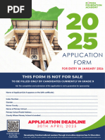 M-PESA Foundation Scholarship Application 2026 | PDF