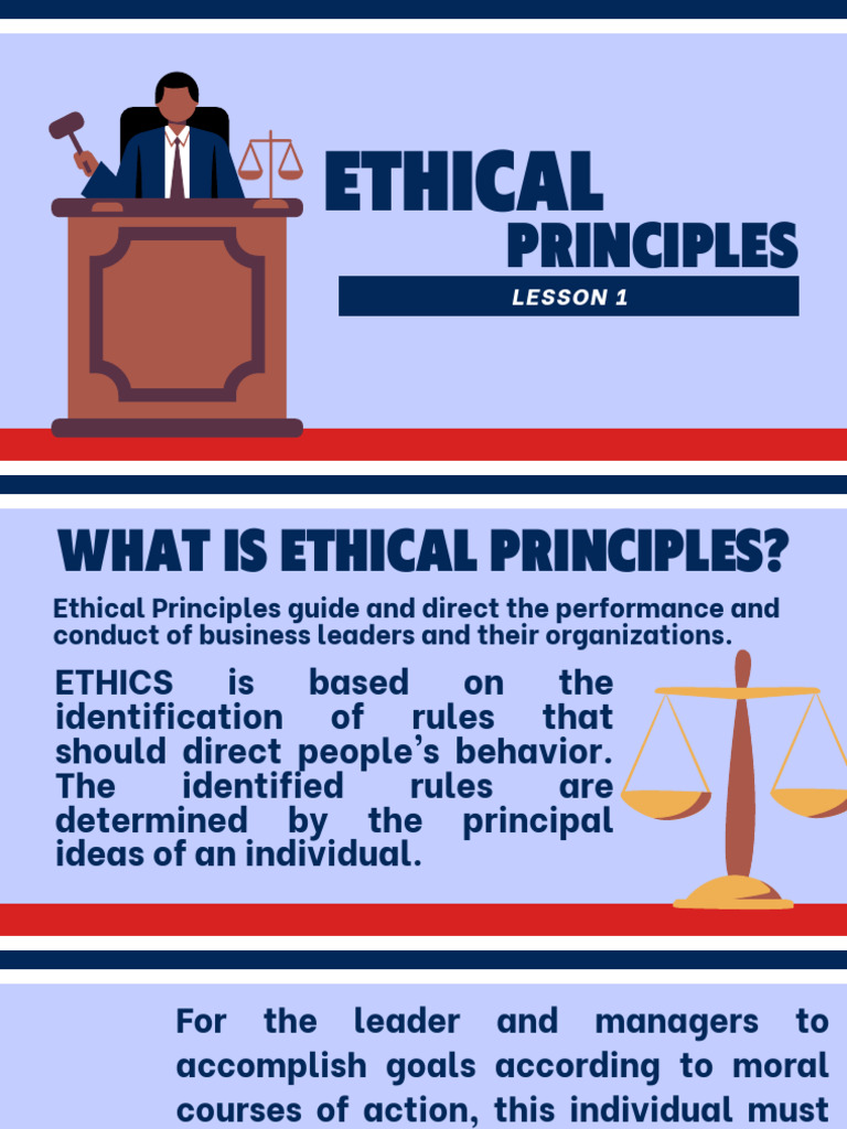 LESSON 1 Ethical Principles | PDF | Social Psychology