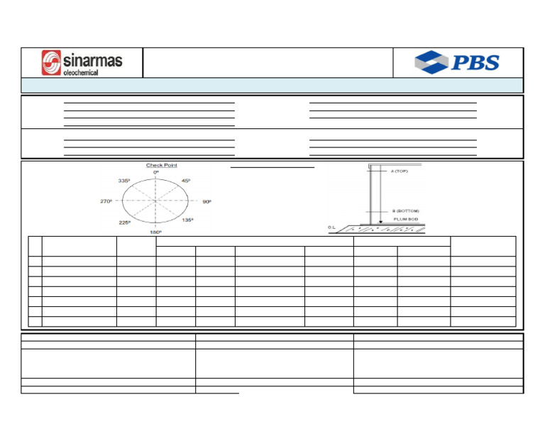 Plumbness Inspection Report | PDF
