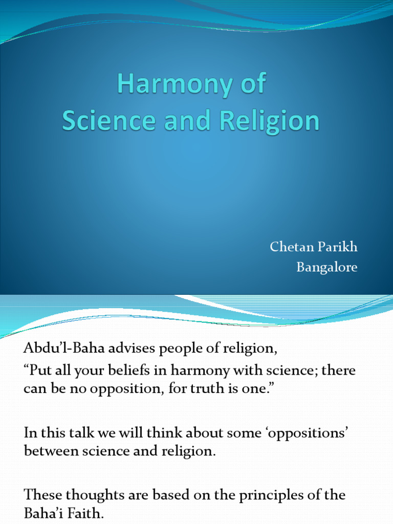 Harmony of Science and Religion | PDF | Knowledge | Science