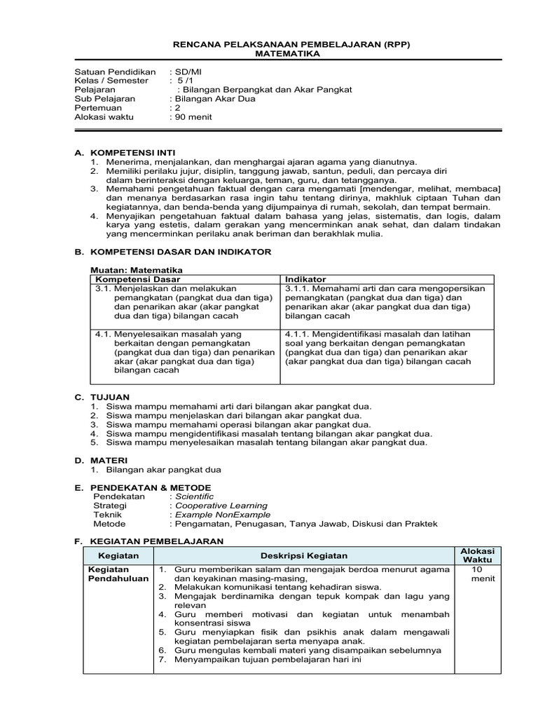 Akar Pangkat Dua | PDF