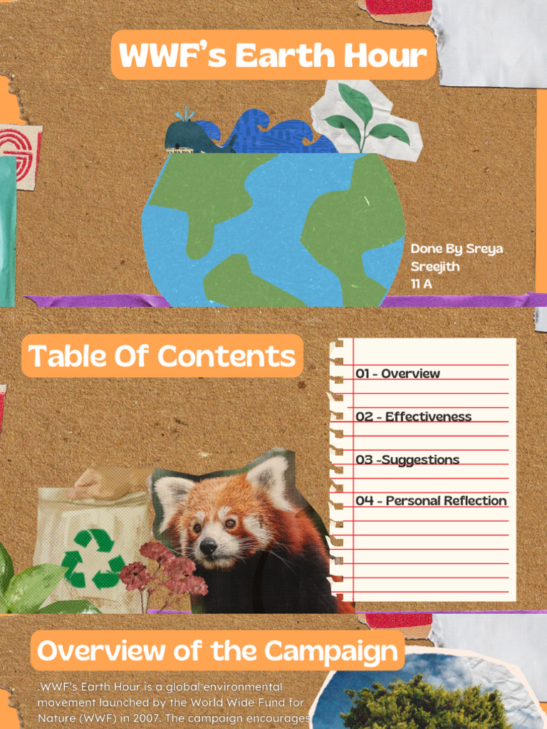Multicolor Collage Sustainable Earth Presentation | PDF