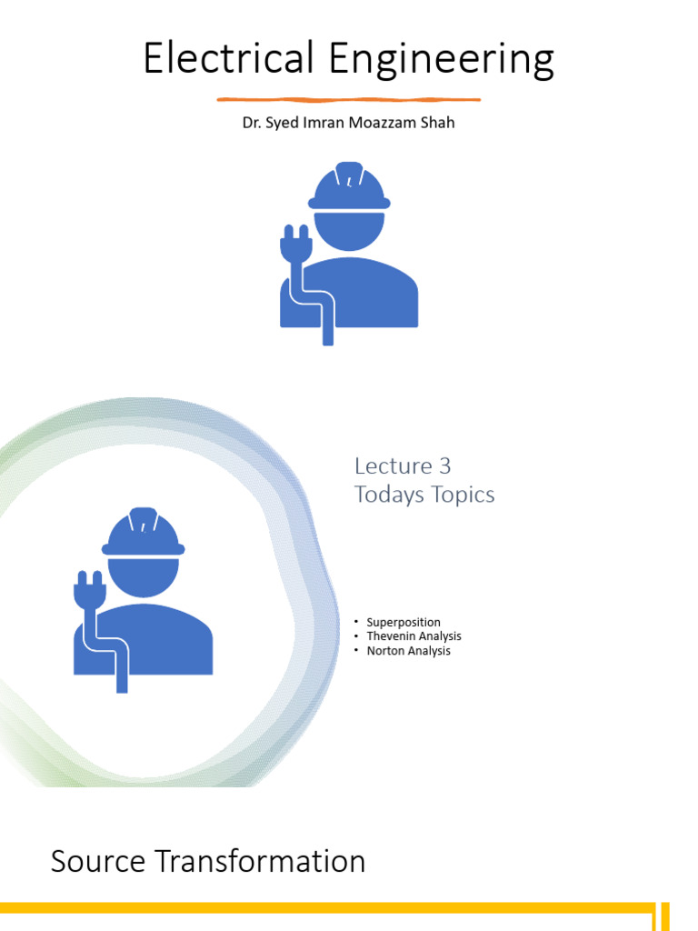 Electrical Engineering Lecture 3 Slides | PDF | Electrical Network | Resistor