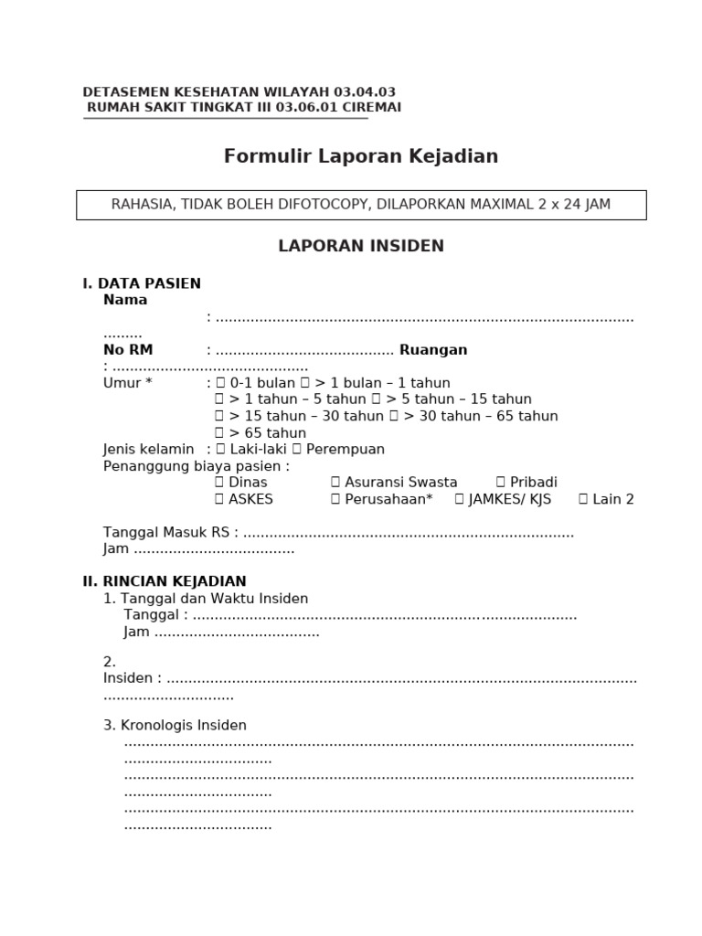 Formulir KTD-KNC | PDF