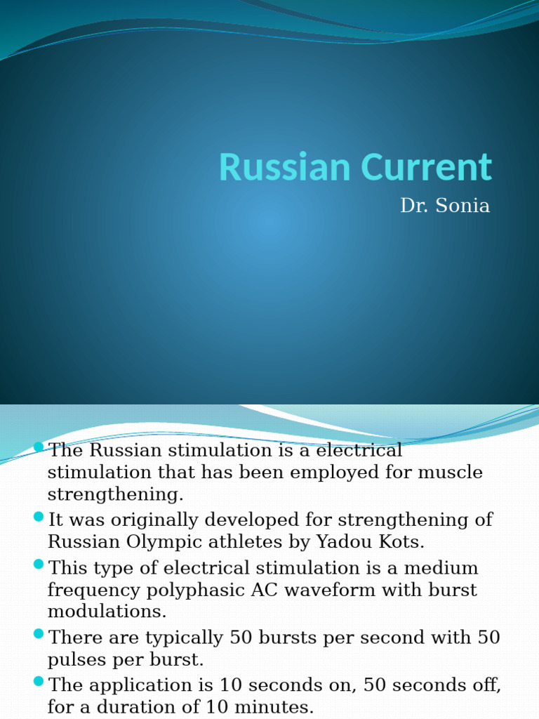 Russian Electrical Muscle Stimulation | PDF