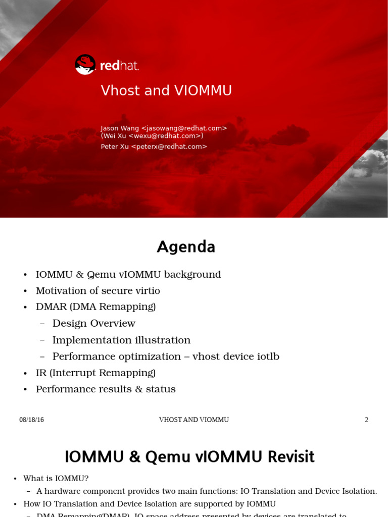 Vhost VIOMMU Merged 0810 | PDF | System Software | Computer Hardware