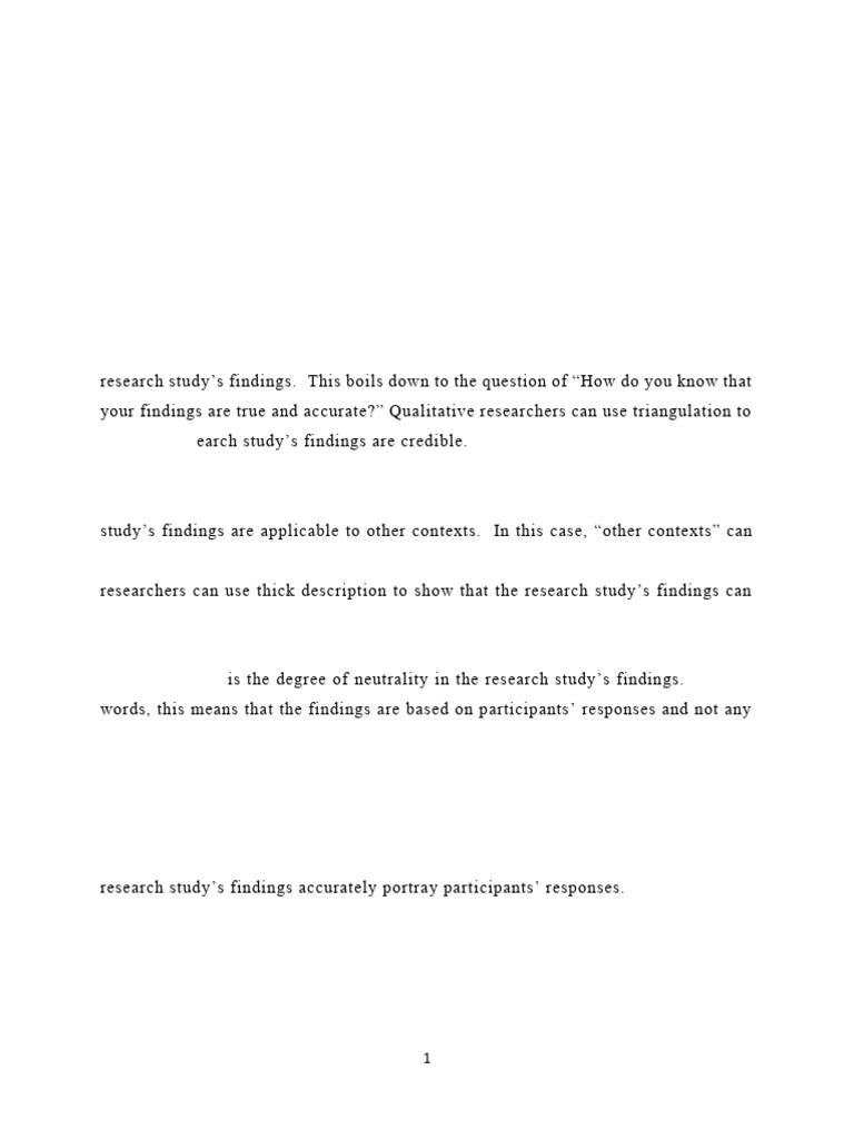 Trustworthiness in Research | PDF | Qualitative Research | Credibility