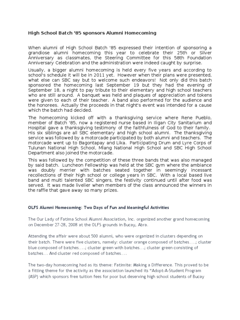 High School Batch | PDF | Students | Schools