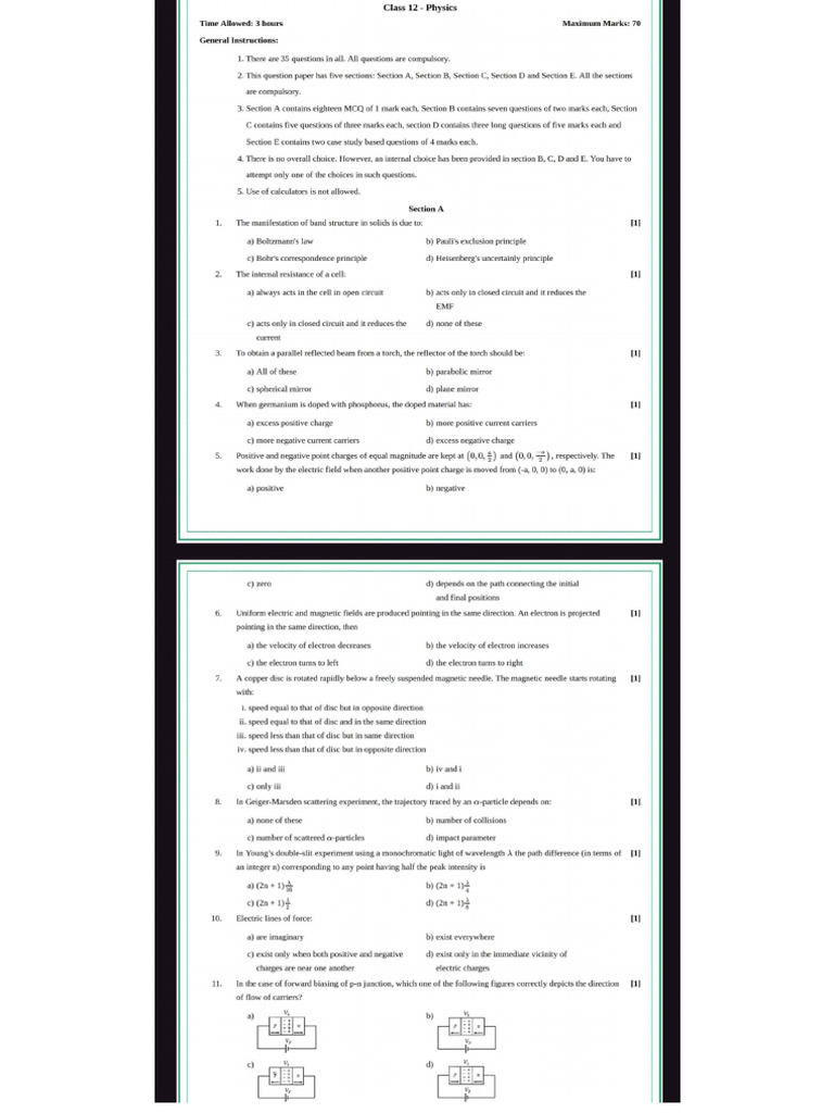 Sample Paper 2 | PDF