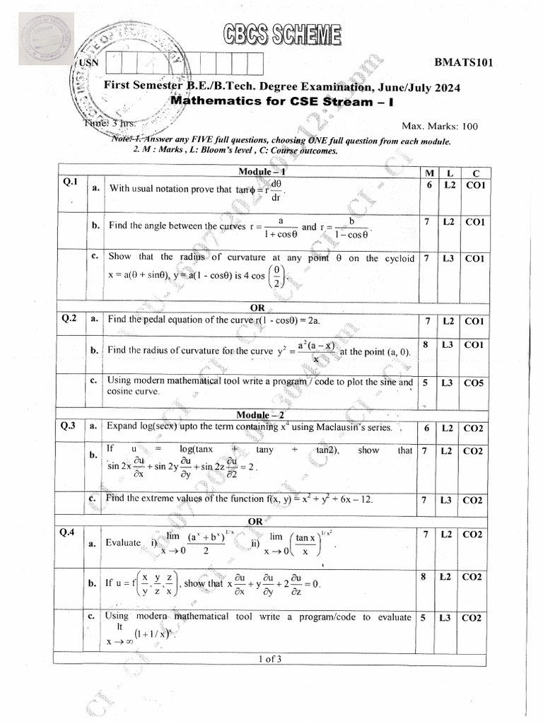 C Group - Cyber Security 2022 Scheme VTU Question With Model Papers For ...