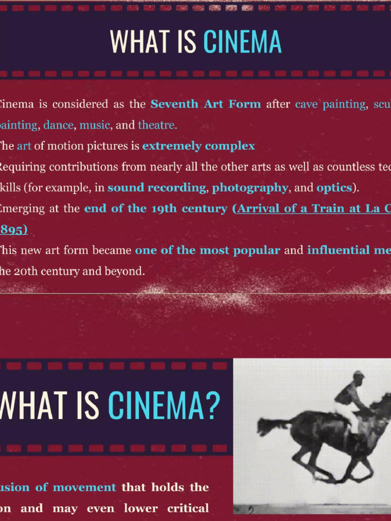 Key Elements of Cinema Explained | PDF | Cinematography | Film Director