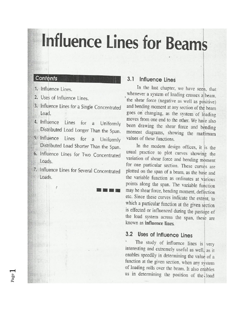Influence Lines | PDF