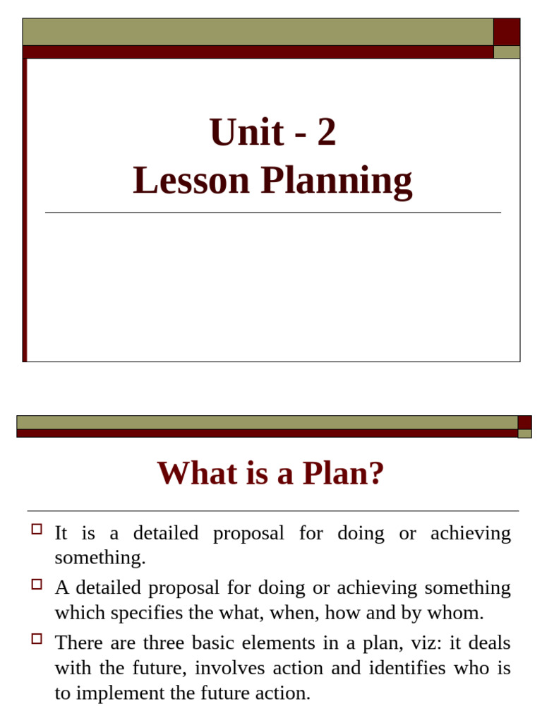 8601 (U2) | PDF | Lesson Plan | Knowledge