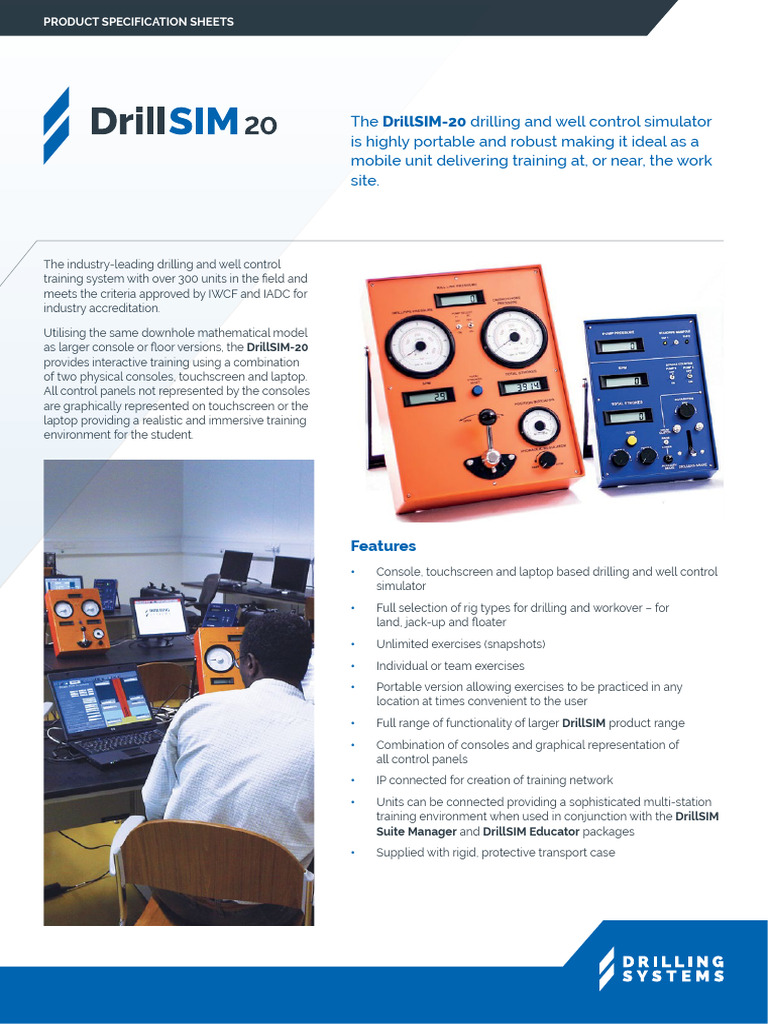 DrillSIM-20: Portable Drilling Simulator | PDF | Simulation | Laptop