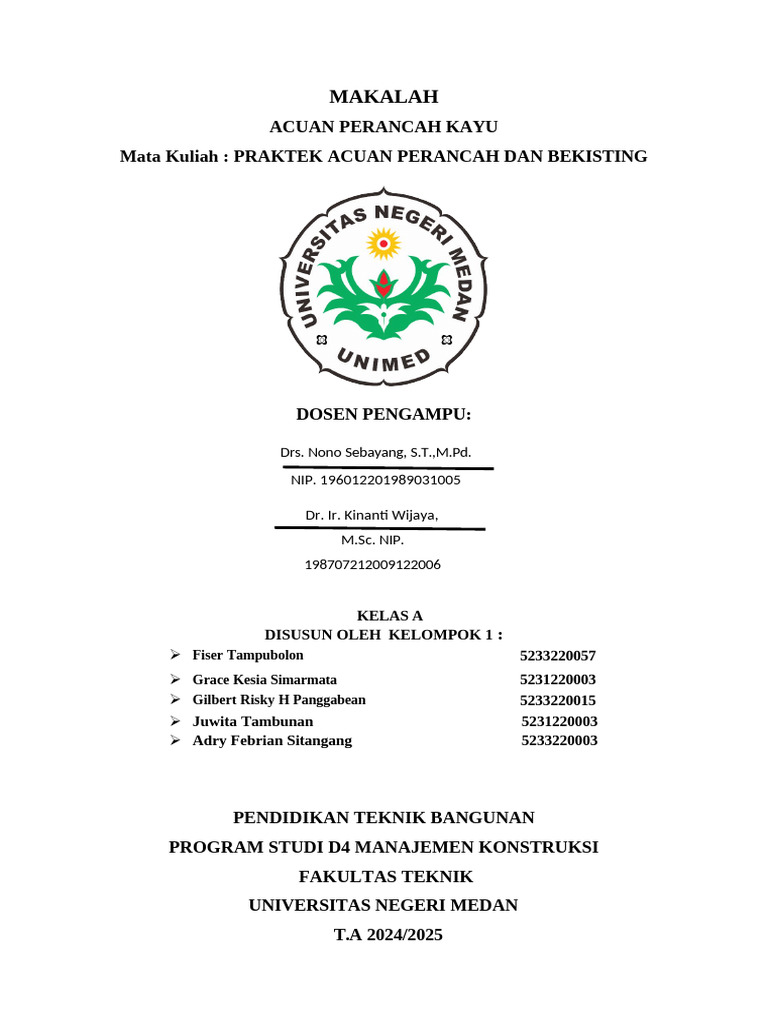 Makala kAYU Acuan Dan Perancah | PDF