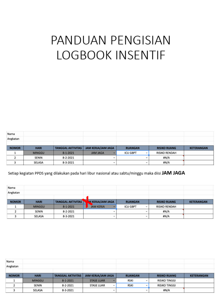 Panduan Pengisian Logbook | PDF