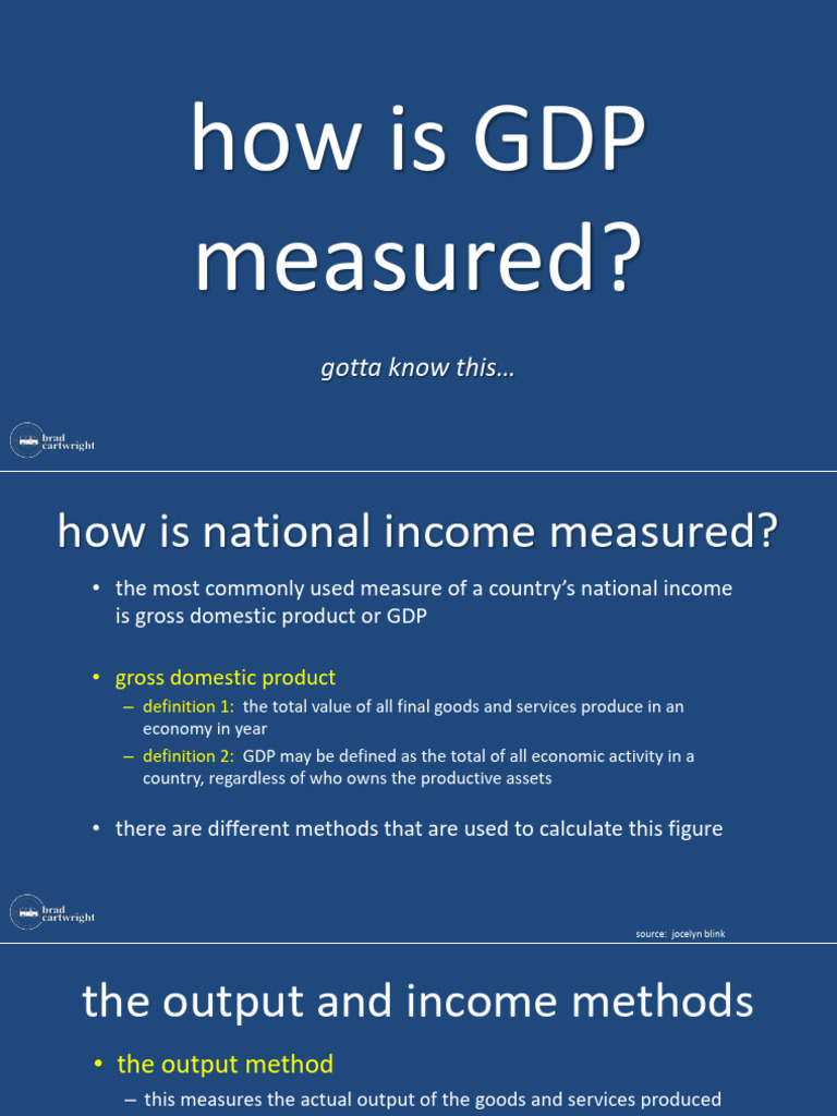 How Is GDP Measured?: Gotta Know This | PDF