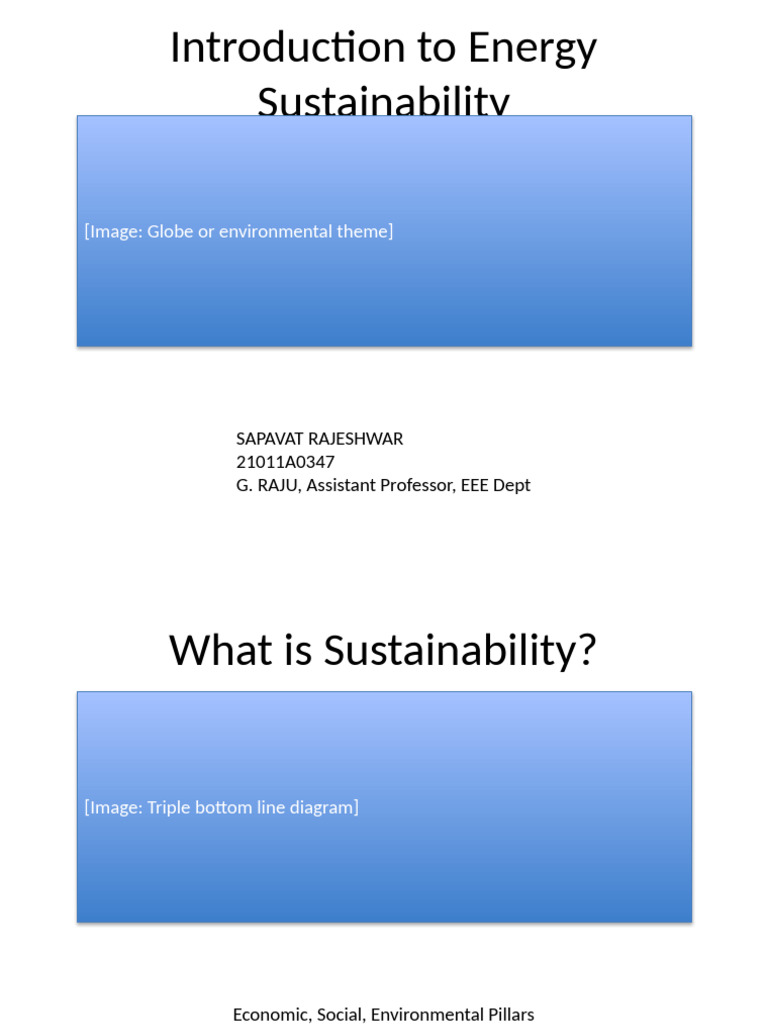 Energy Sustainability Presentation Updated | PDF