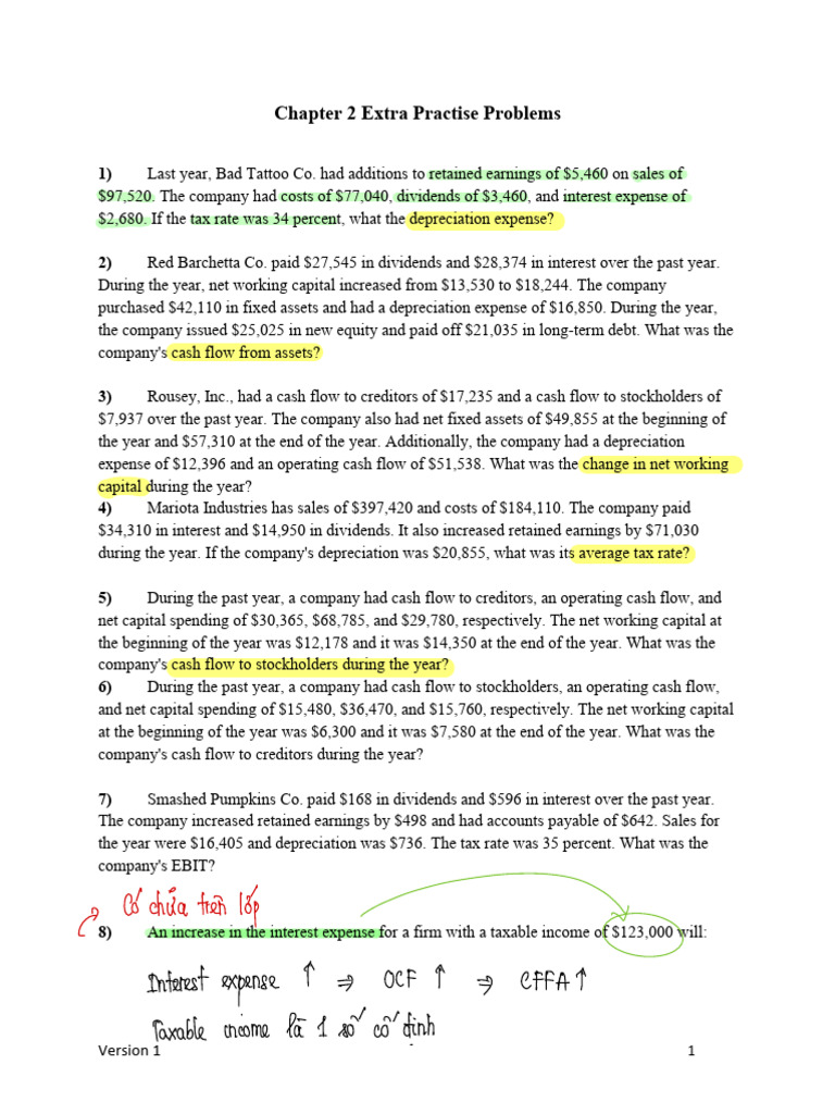Practice Chapter 2 - Vu Phuong Nhi | PDF | Retained Earnings | Expense