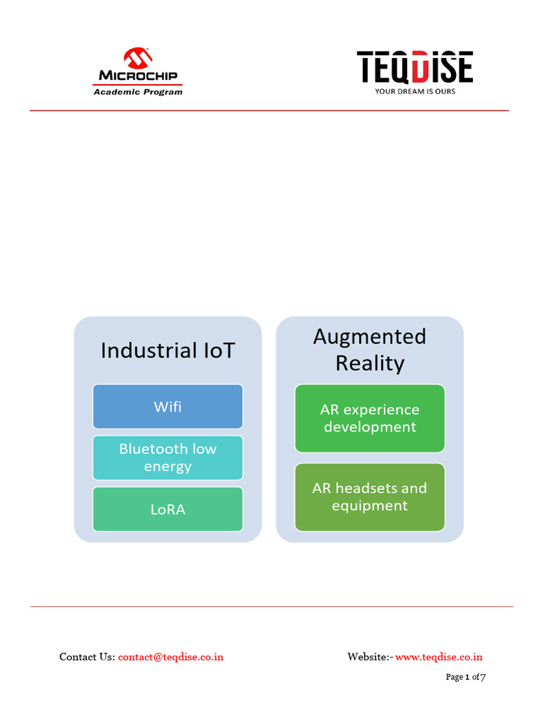 Microchip COE Proposal For Institute | PDF | Internet Of Things ...