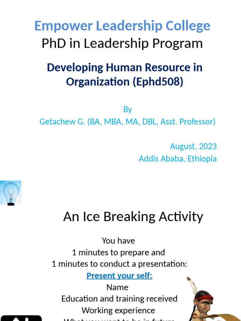 Chapter 1. HRD - An Over View | PDF | Human Resource Management | Human ...