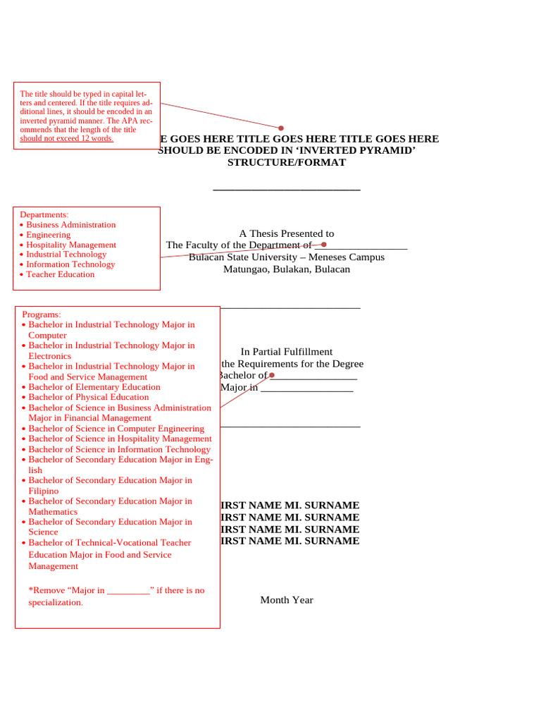 1.b Second Semester Template For Final Thesis Manuscript Chapters 1 To 5 | PDF | Sampling ...