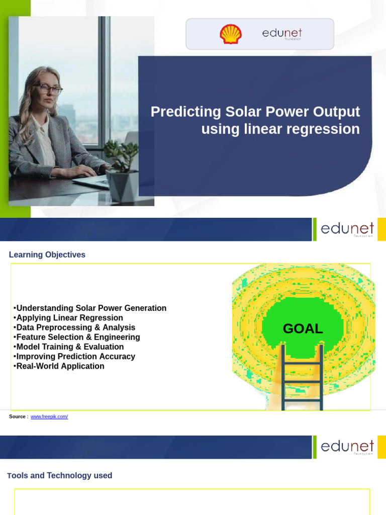 Final Project Report Predicting Solar Power Output Using Linear Regression Pdf Regression