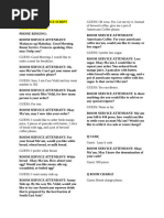 SCRIPT FBS Sequence ROOM SERVICE | PDF | Eating Behaviors Of Humans | Food And Drink