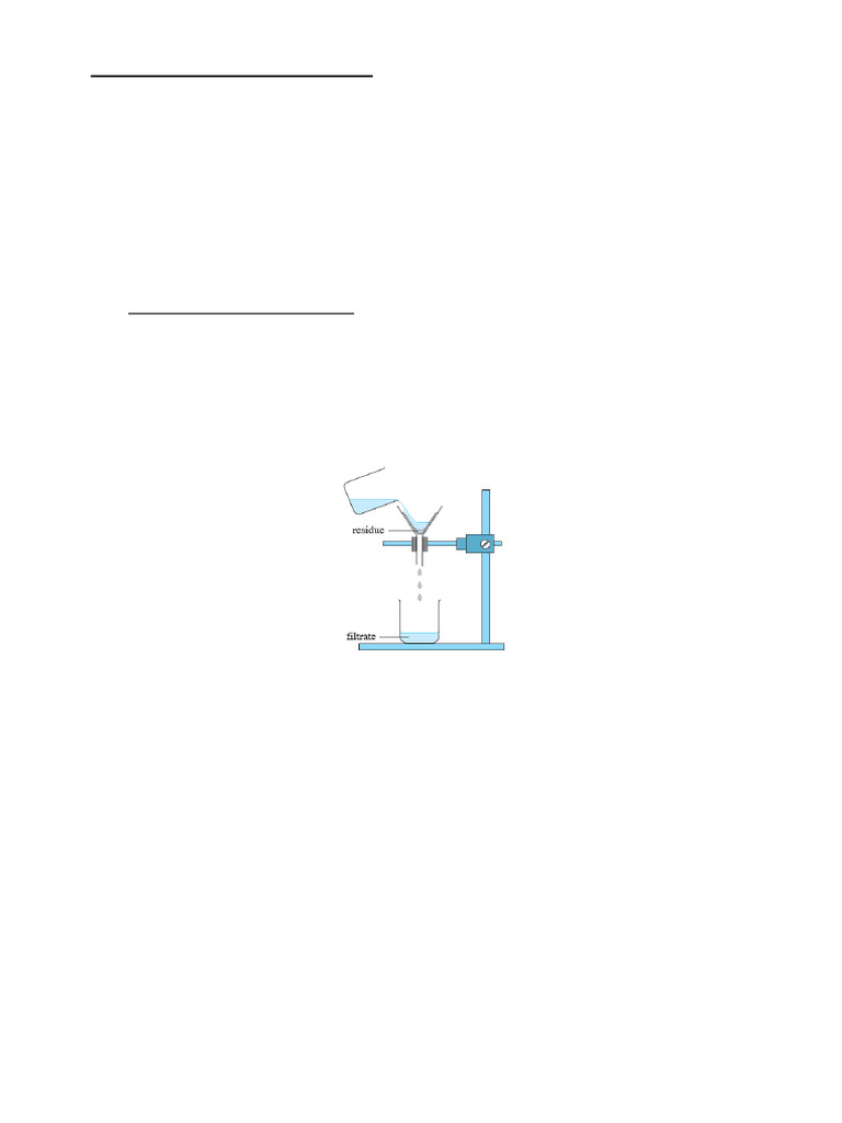 Worksheet Separation of Mixtures | PDF | Mixture | Distillation